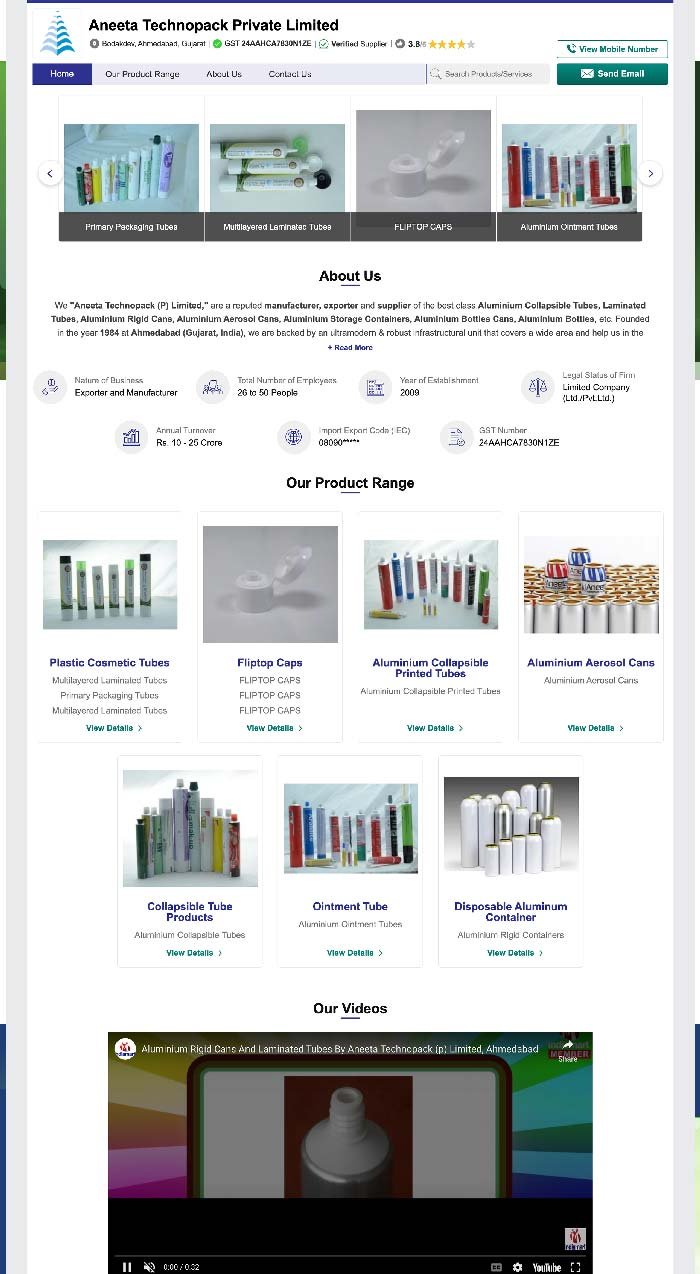 Top 10 Collapsible Aluminum Tubes Manufacturers In India